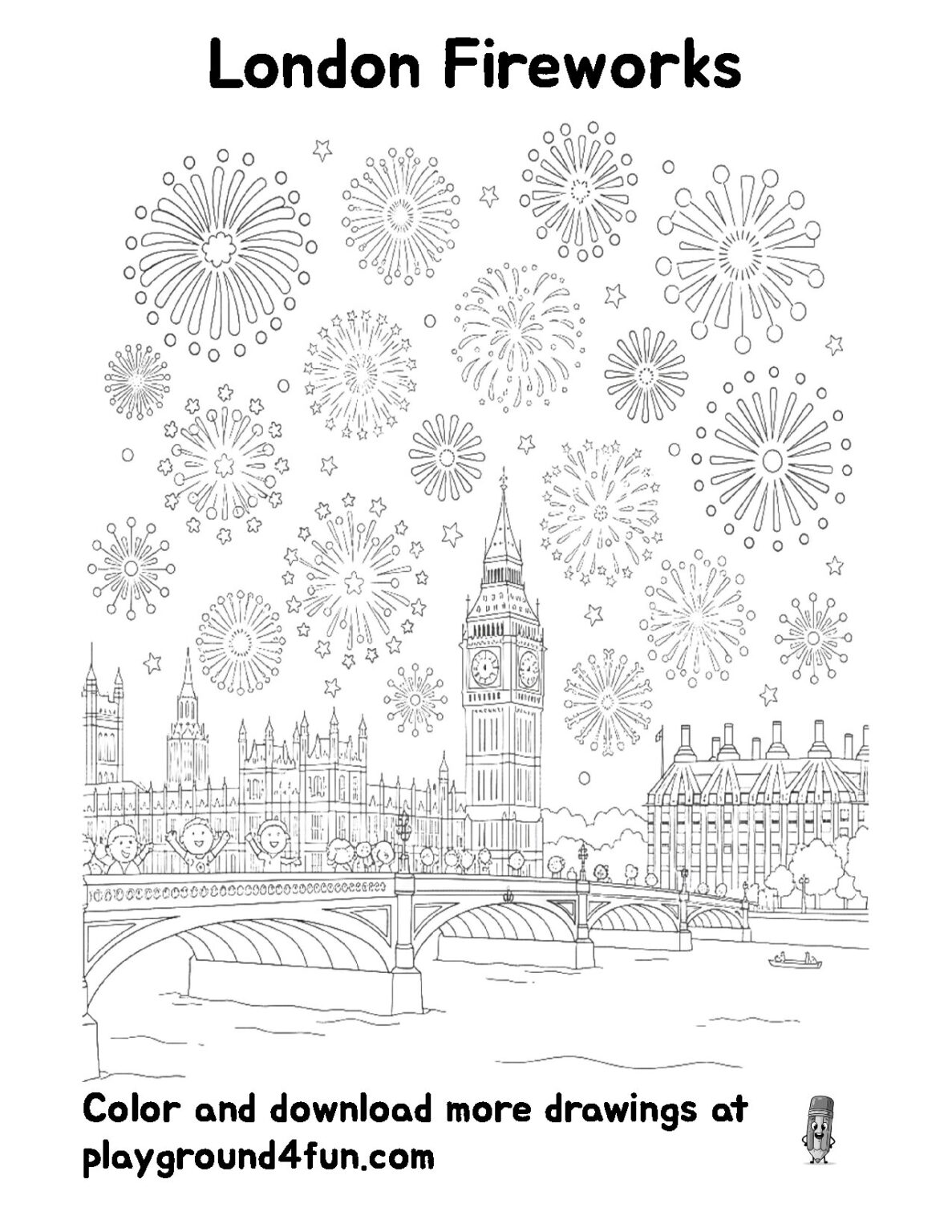 50+ Free Printing London Coloring Pages for kids and adults