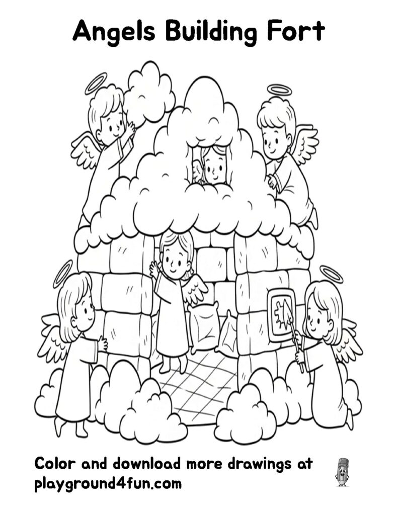 80+ Free Printable Angel Coloring Pages for Kids & Adults